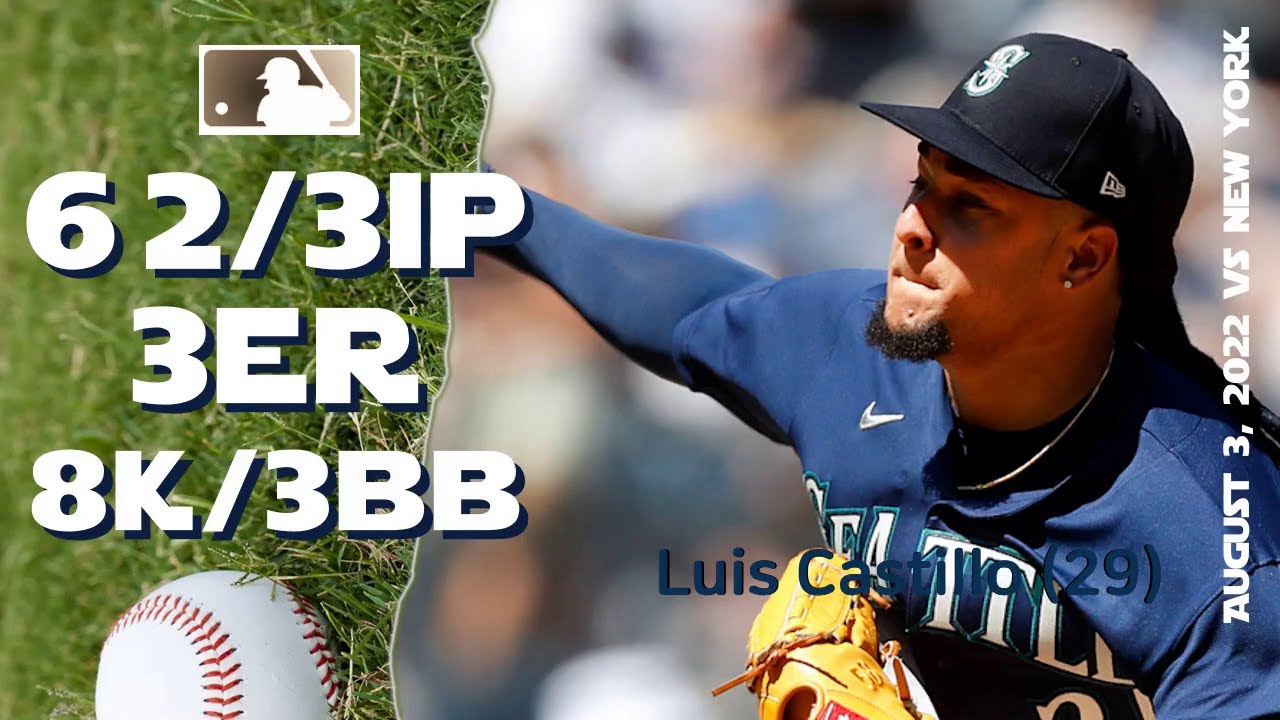 Luis Castillo debut in Seattle | Aug 3, 2022 | MLB highlights - YouTube