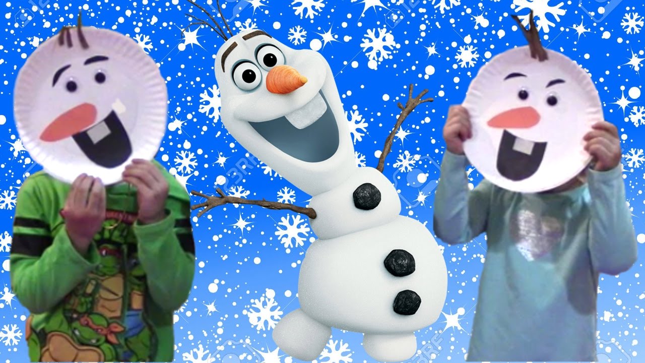 Making Paper Disney Frozen Olaf Easy Fun Kids Actvity Arts Craft - YouTube
