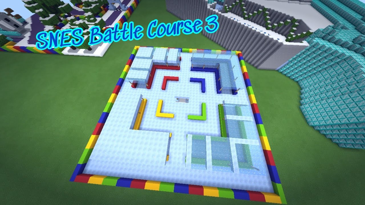 SNES Battle Course 3-Minecraft Super Mario Kart - YouTube