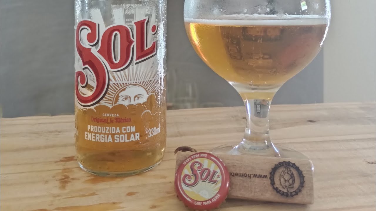 cerveja Sol - Degustação bebendo com o BK - YouTube