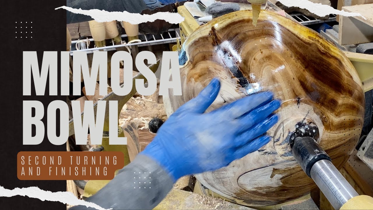 Second Turning and Finishing the Mimosa Magic Project - YouTube
