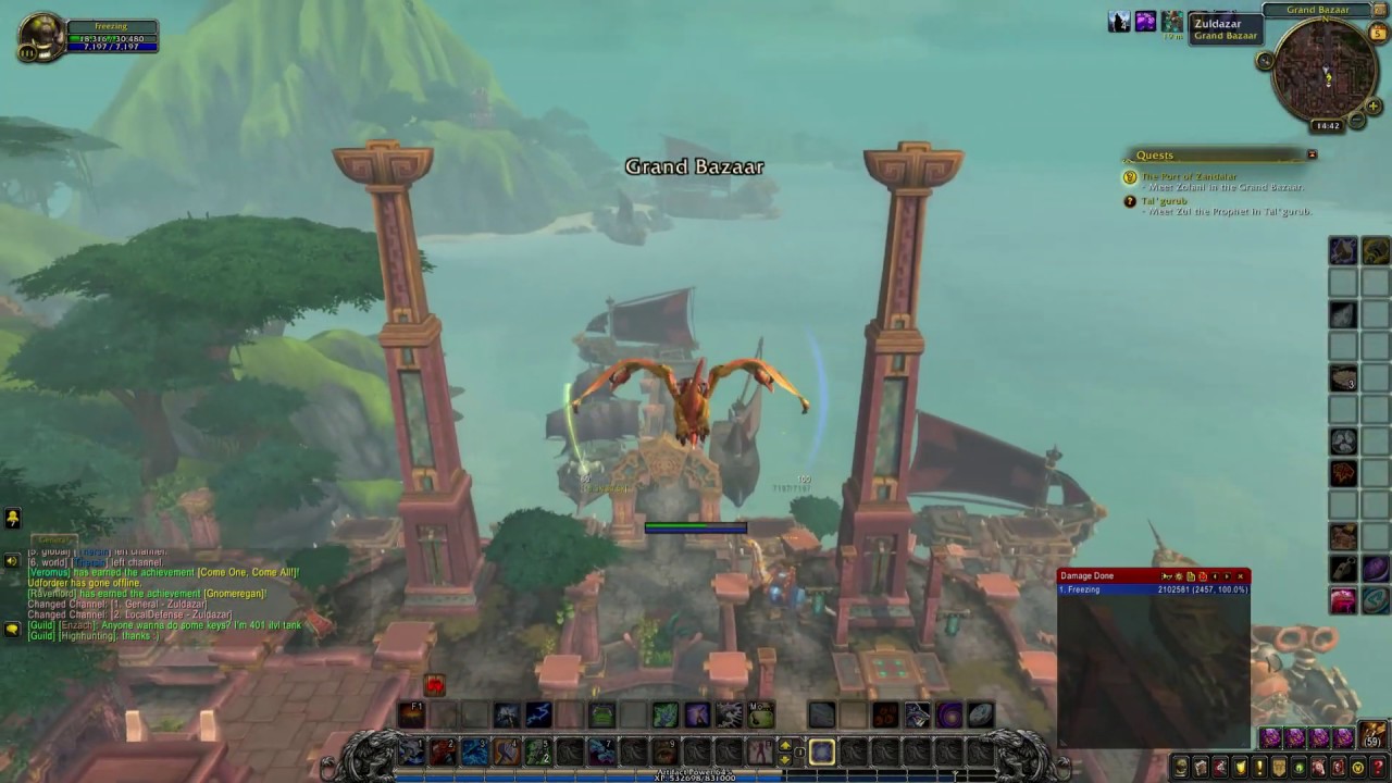 World of Warcraft BFA || Zuldazar - Port of Zandalar - YouTube