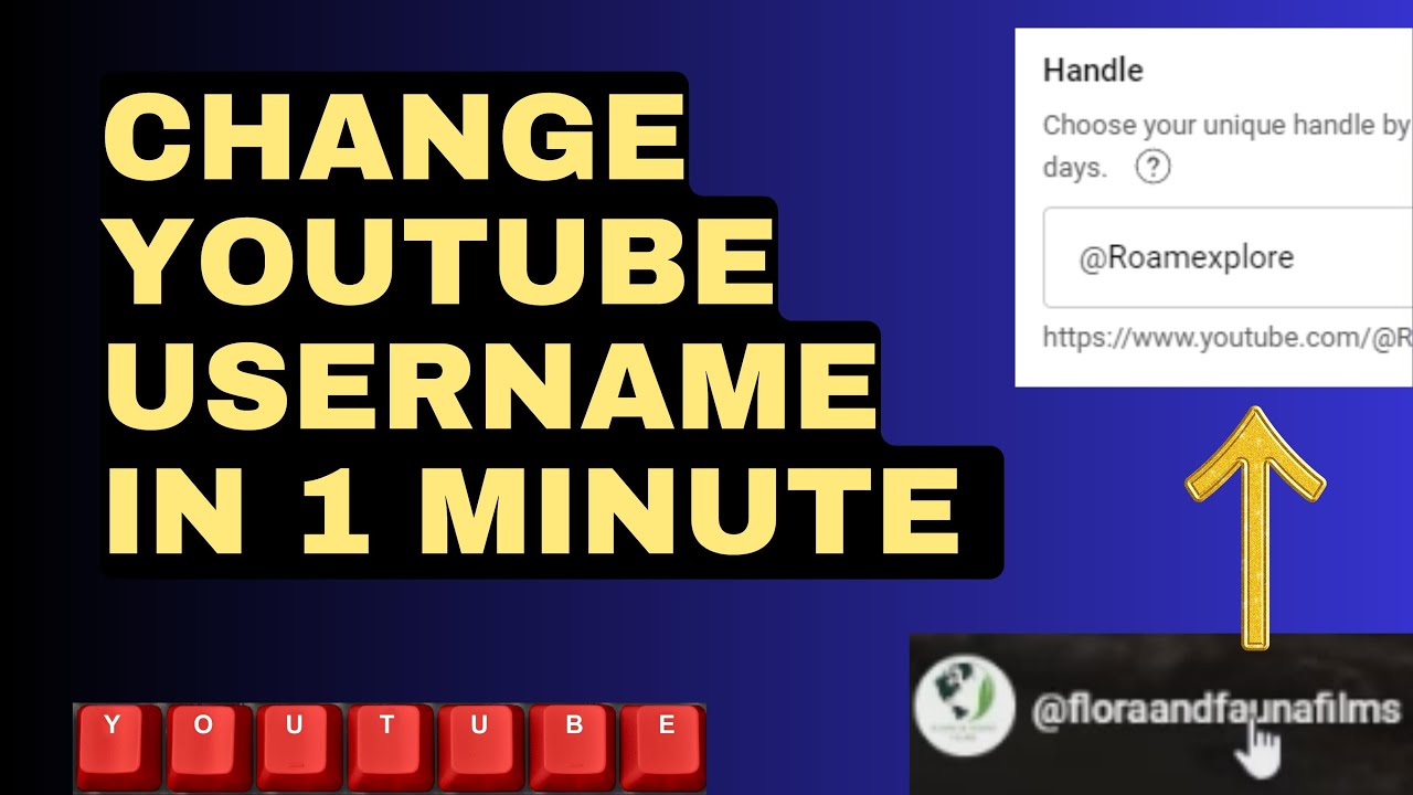 Change Your YouTube Channel Username in Under 90 Seconds! 🤯 - YouTube