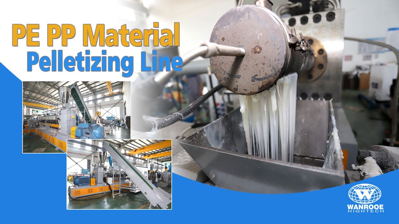 Plastic Pellet 丨 Pelletizer 丨Pelletizing Production Line Machine for PE ...