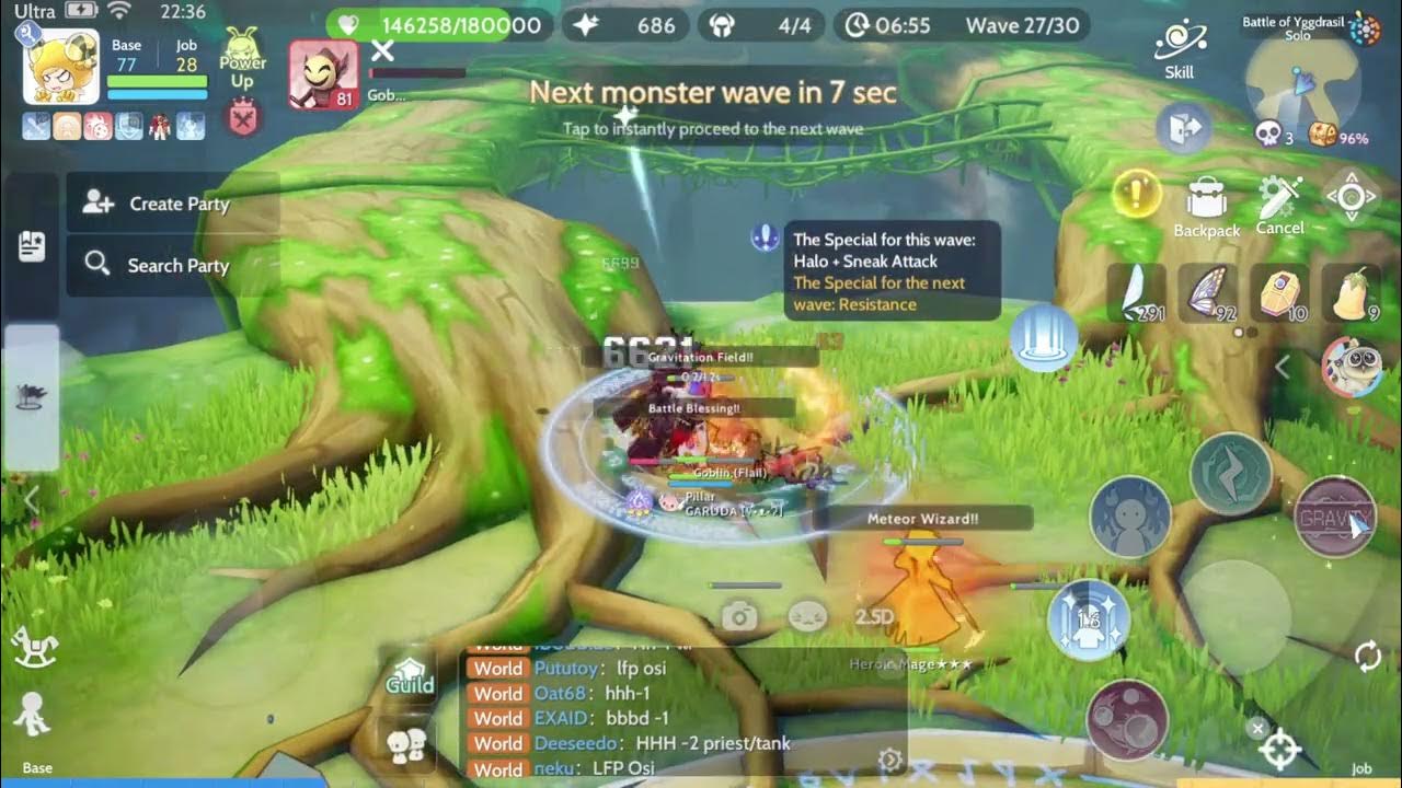 F2P High Wizard Solo Battle of Yggdrasil | Ragnarok Origin Global - YouTube