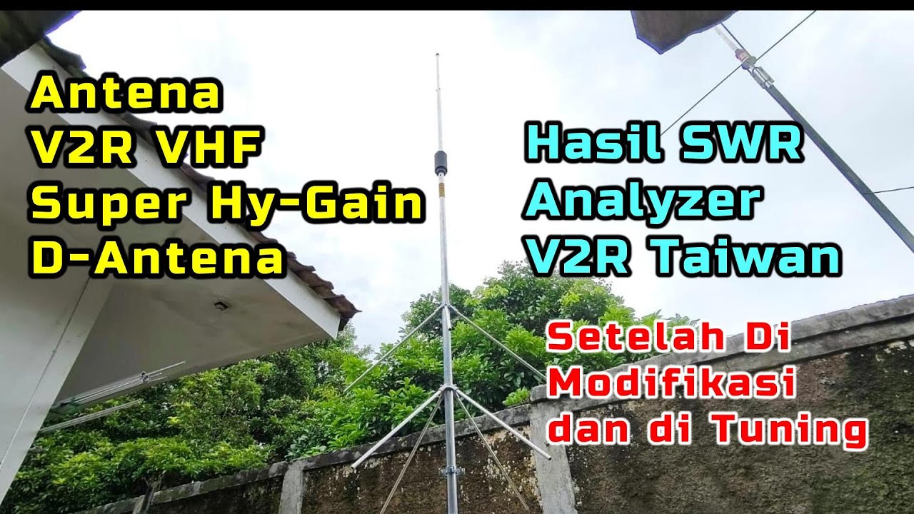Kualitas Antena V2R Vhf Taiwan D-Antenna - YouTube