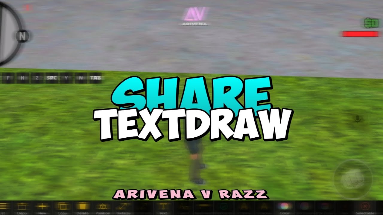 SHARE TEXTDRAW NAME SERVER ARIVENA VERSI RAZZ || GTA SAMP # ...