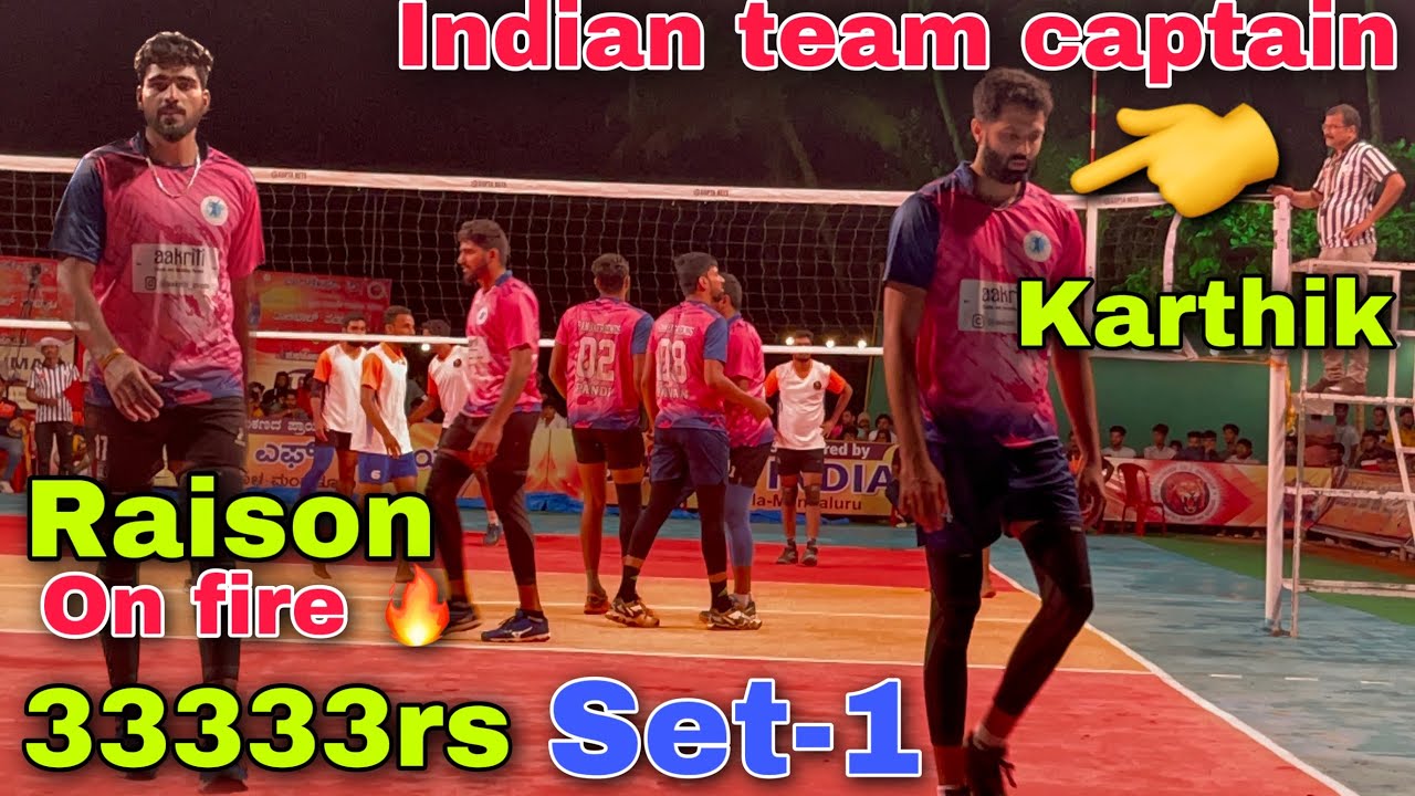 Indian team captain ( Karthik ) | Raison on fire 🔥| set-1 | Karnataka ...