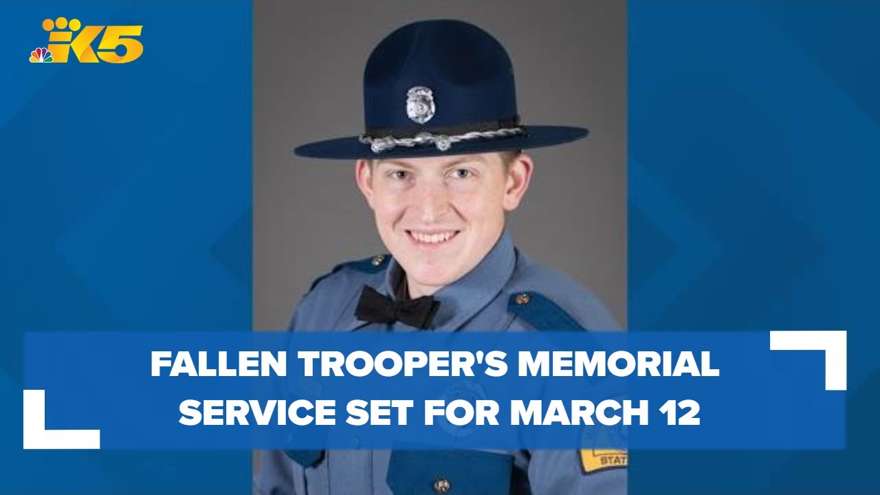Memorial service for WSP Trooper Chris Gadd planned for March 12 - YouTube