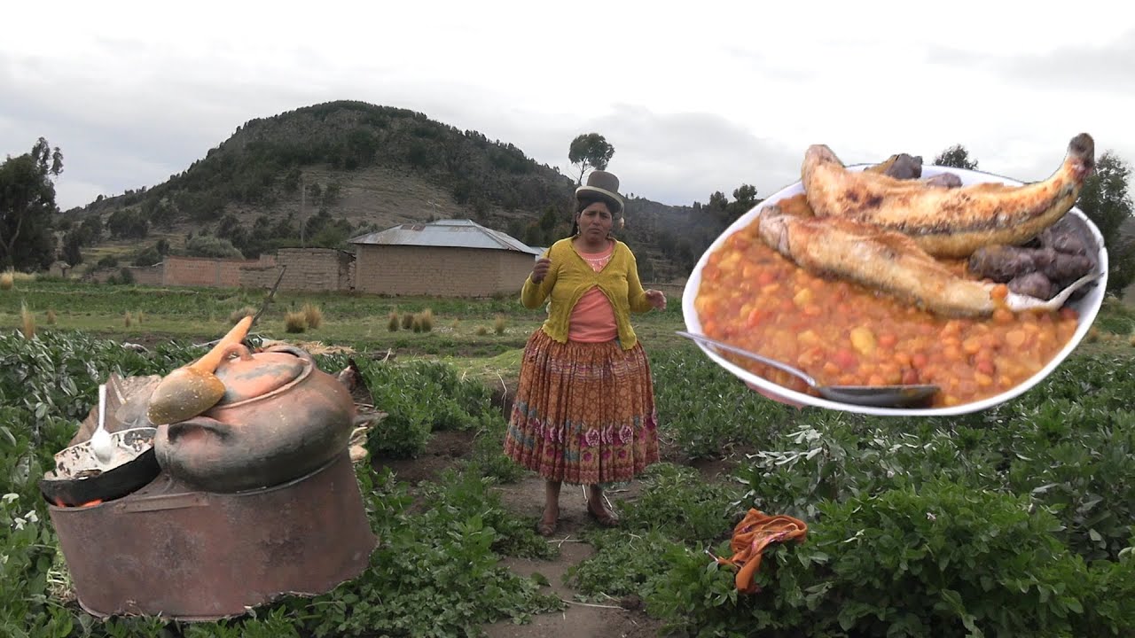 COCINANDO AJI DE ALBERJA EN EL CAMPO - COCINA CON MAMILA - YouTube