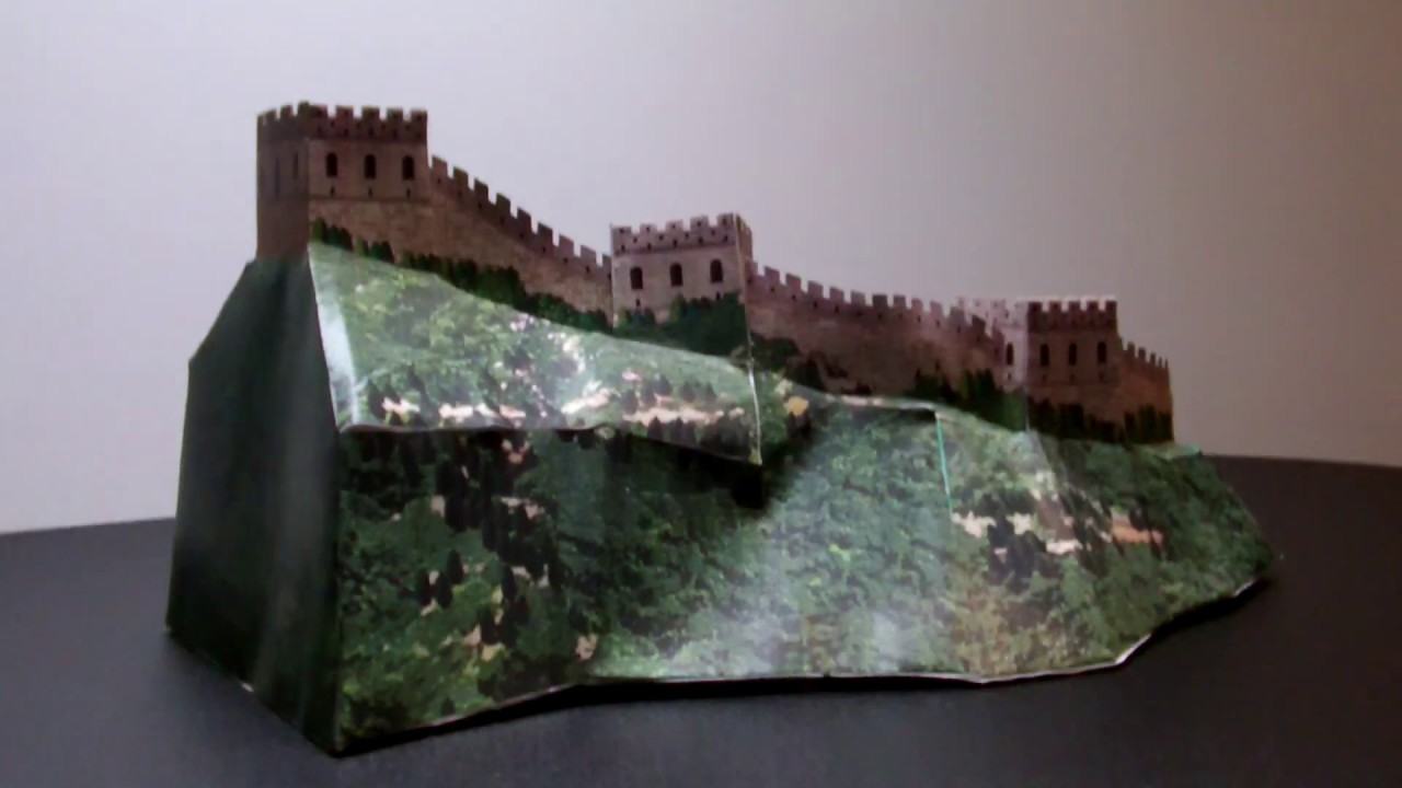 PAPERCRAFT MINIATURAS DE PAPEL GRAN MURALLA CHINA GREAT WALL - YouTube