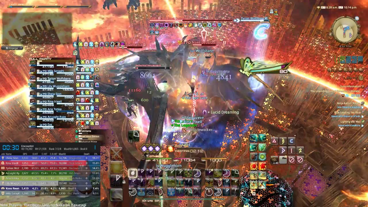 【FFXIV】The Unending Coil of Bahamut(Ultimate) UCoB Scholar PoV(2690.8 ...