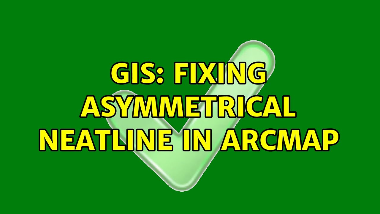 GIS: Fixing asymmetrical neatline in ArcMap - YouTube