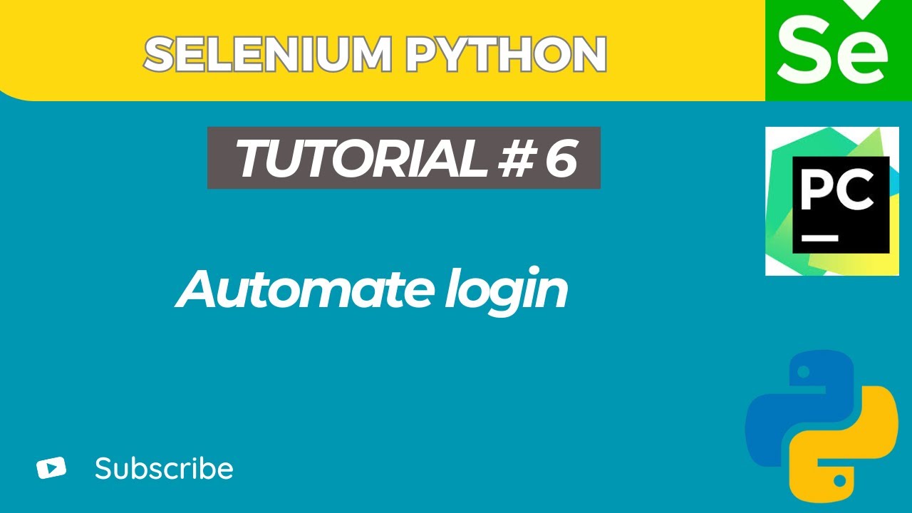 Selenium WebDriver with Python tutorial 6 | How to automate Login using ... Selenium WebDriver with Python tutorial 6 | How to automate Login using ...