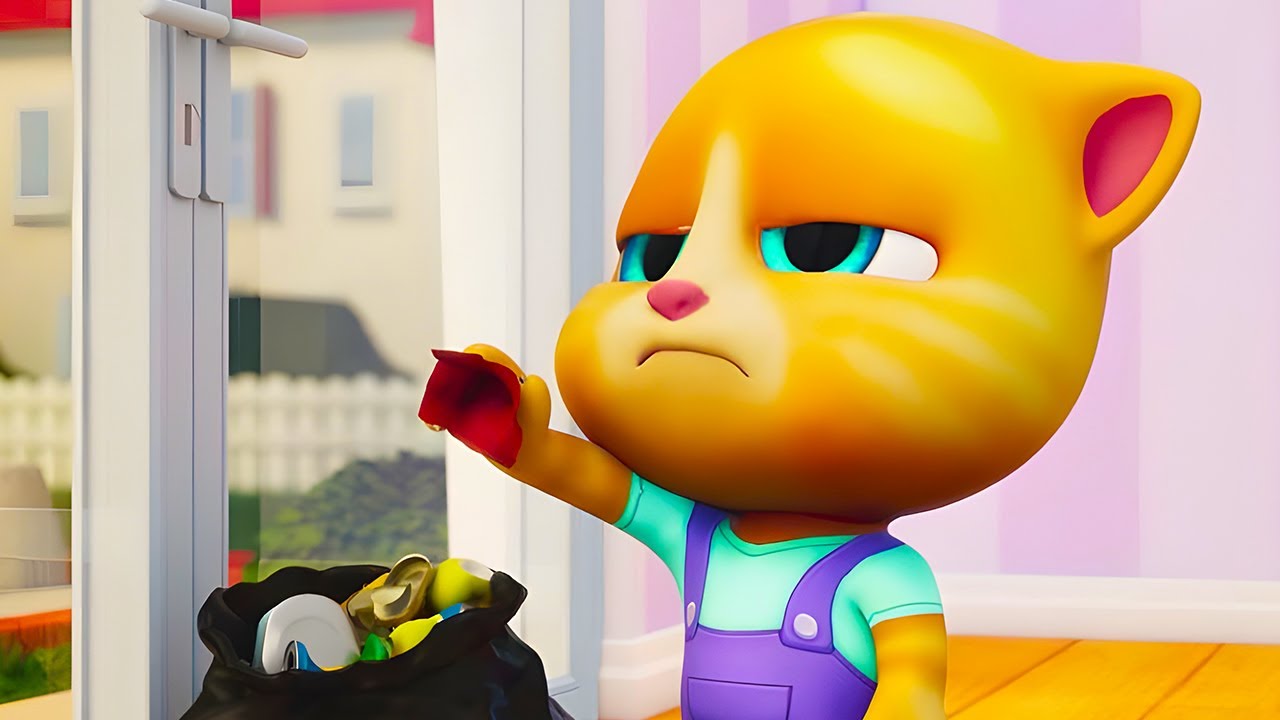 CLEANING IS SO BORING! 🧼 🧹 🥱 | TALKING TOM SHORTS | WildBrain Kids ...
