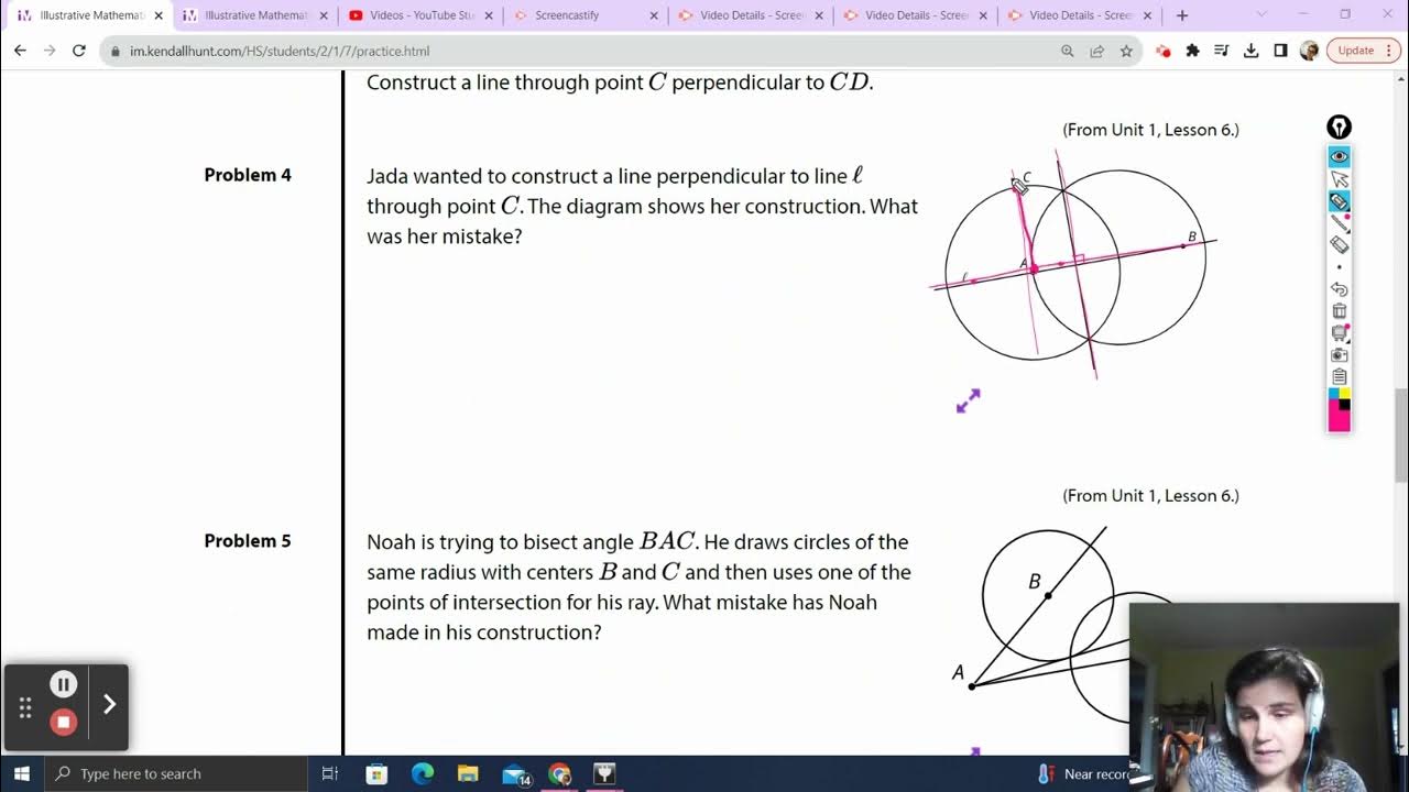 Illustrative Mathematics Geometry Unit 1 Lesson 7 Practice Explained ...