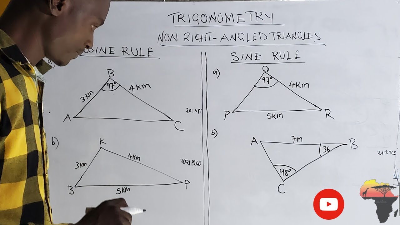 Lesson 3 part 1 | Cosine Rule Vs Sine Rule | Trigonometry #2025exams # ...