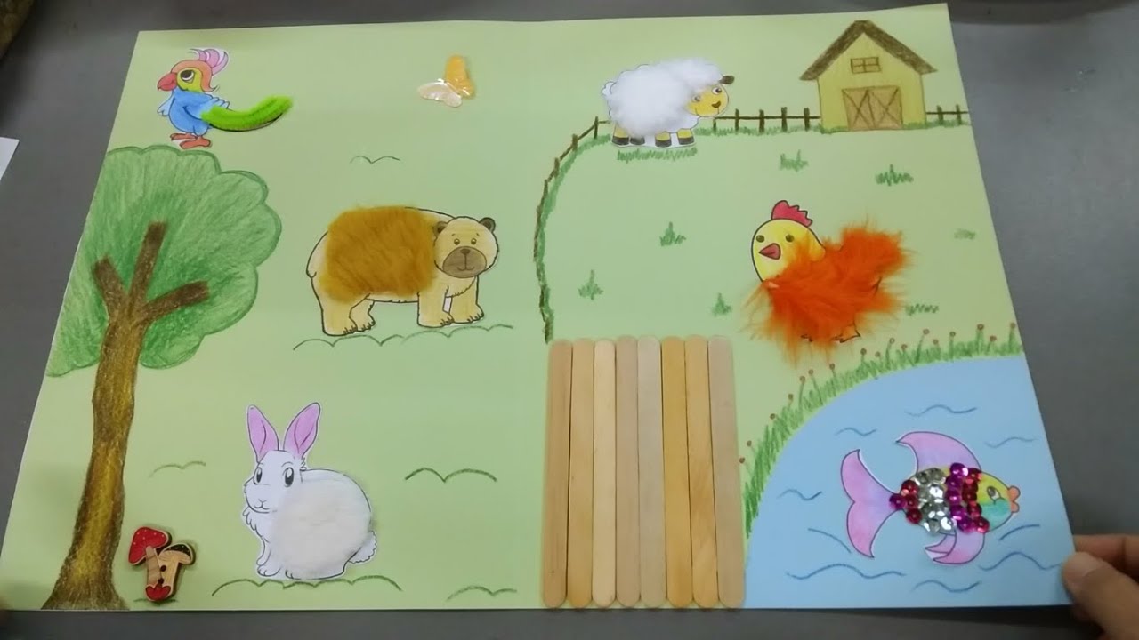 How to make animal textures book tutorial - YouTube