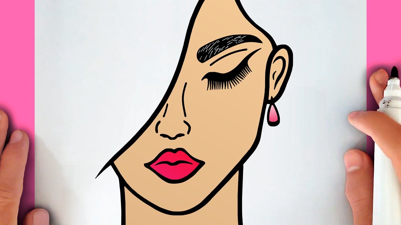 HOW TO DRAW A GIRL FACE - YouTube