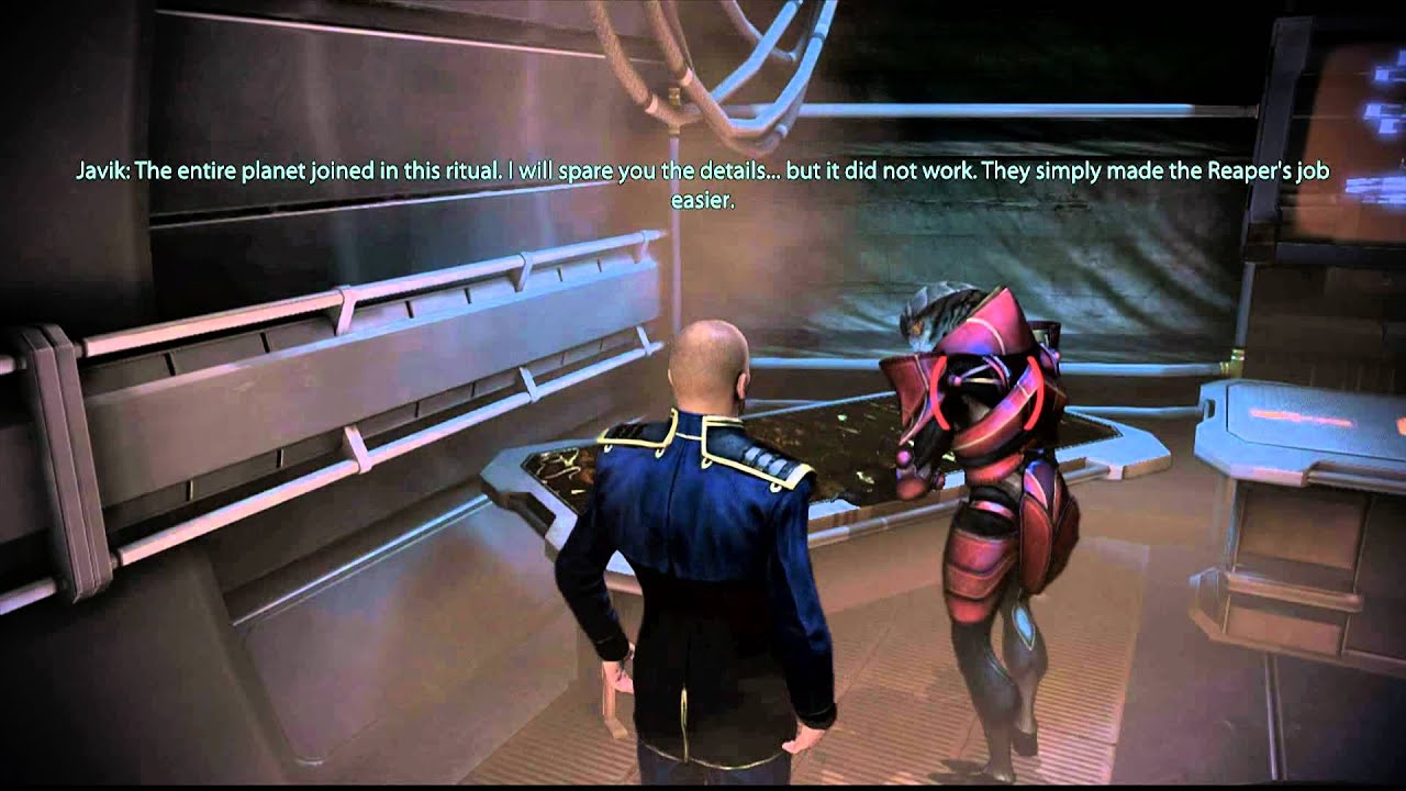 Mass Effect 3- Javik Loves Liara, Tali.....and Fish - YouTube