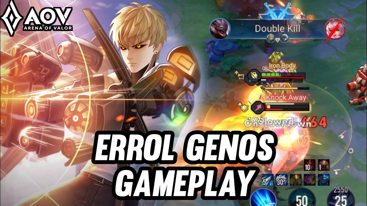 AOV : ERROL/GENOS GAMEPLAY | THIS SKIN IS ALREADY ON SALE - ARENA OF ...