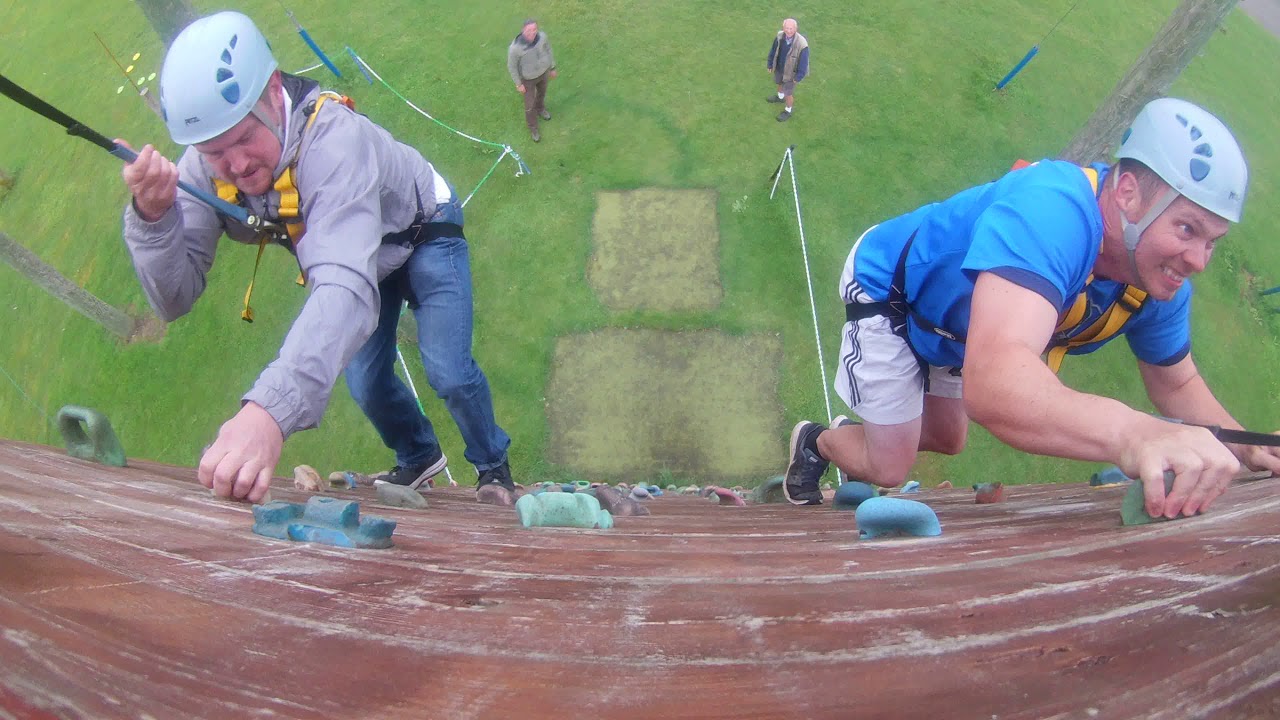 Climbing at Lochter activity centre - YouTube