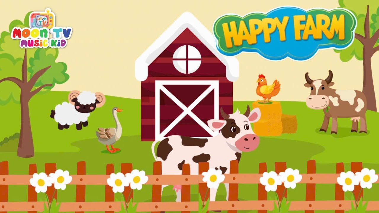 Happy Farm | Let’s Celebrate Farm Animals Life | Song for kids - YouTube
