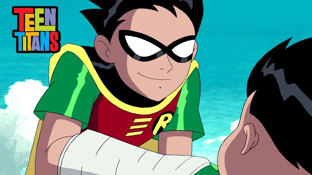 Larry 'Fixes' Robin's Arm - Teen Titans "Fractured" Ending - YouTube