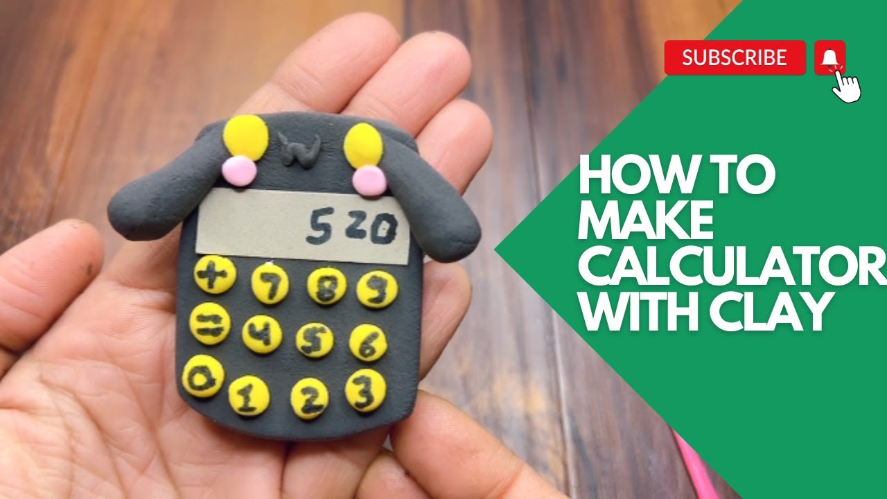 How To Make Calculator With Clay | Clay calculator / DIY how to make ...