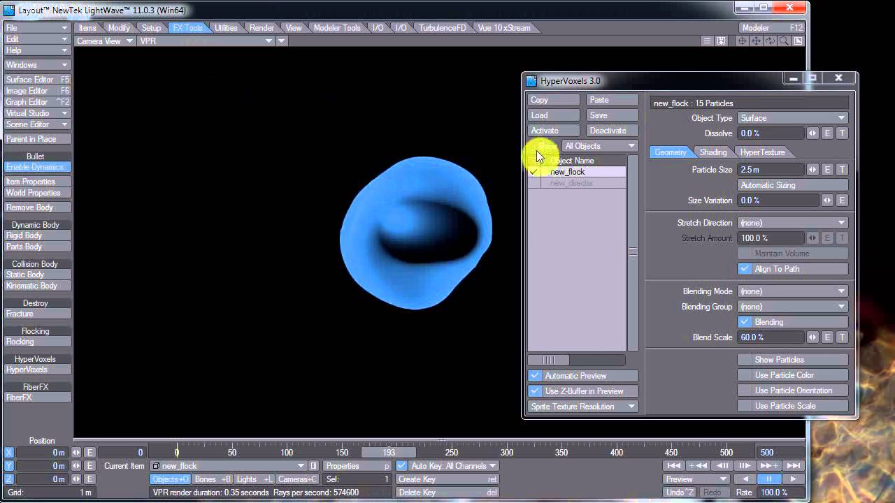 Metablob Animation With Flocking in LightWave 11 - YouTube