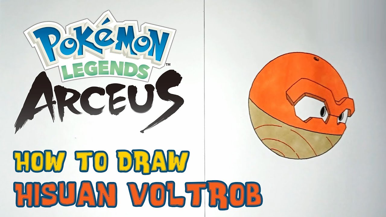 How to Draw Hisuian Voltorb - Pokemon Legends Arceus - YouTube