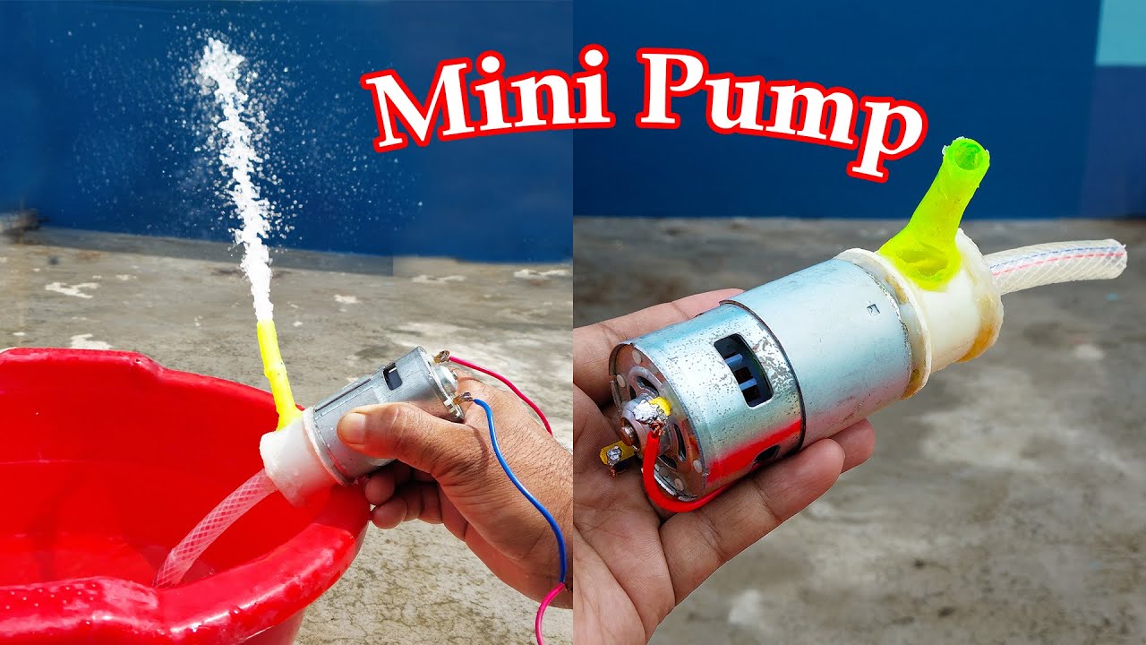 How to make a high speed water pump using dc motor | Awesome Ideas ...