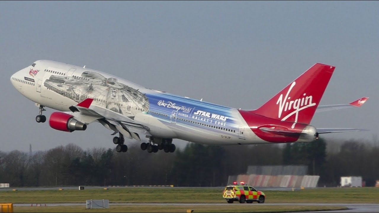 Virgin Atlantic Boeing 747 "Millennium Falcon" Livery at Manchester ...