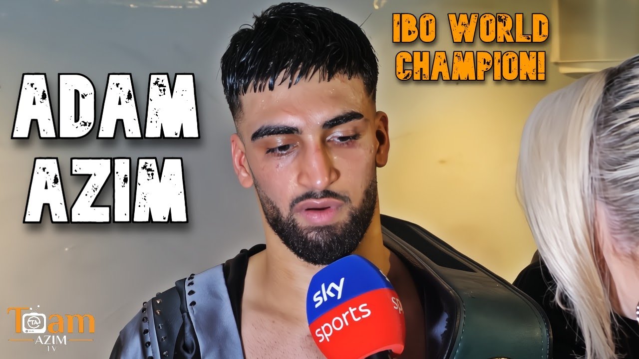 Adam Azim Speaks After HISTORIC IBO Title Win! 🔥 Exclusive Sky Sports ...