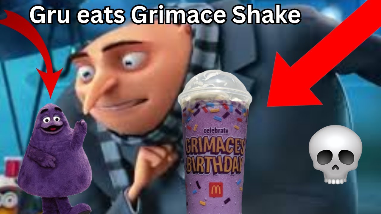 Gru tries the Grimace Shake - YouTube