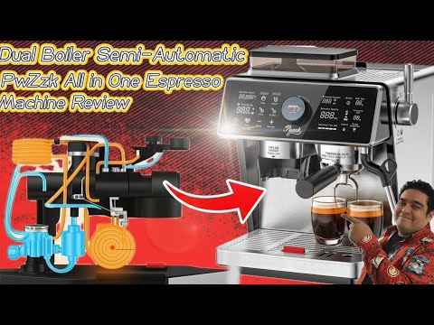 PwZzk Dual Boiler Espresso Machine Review | Built‑In Grinder, 58mm  & Pro Barista Features at Home