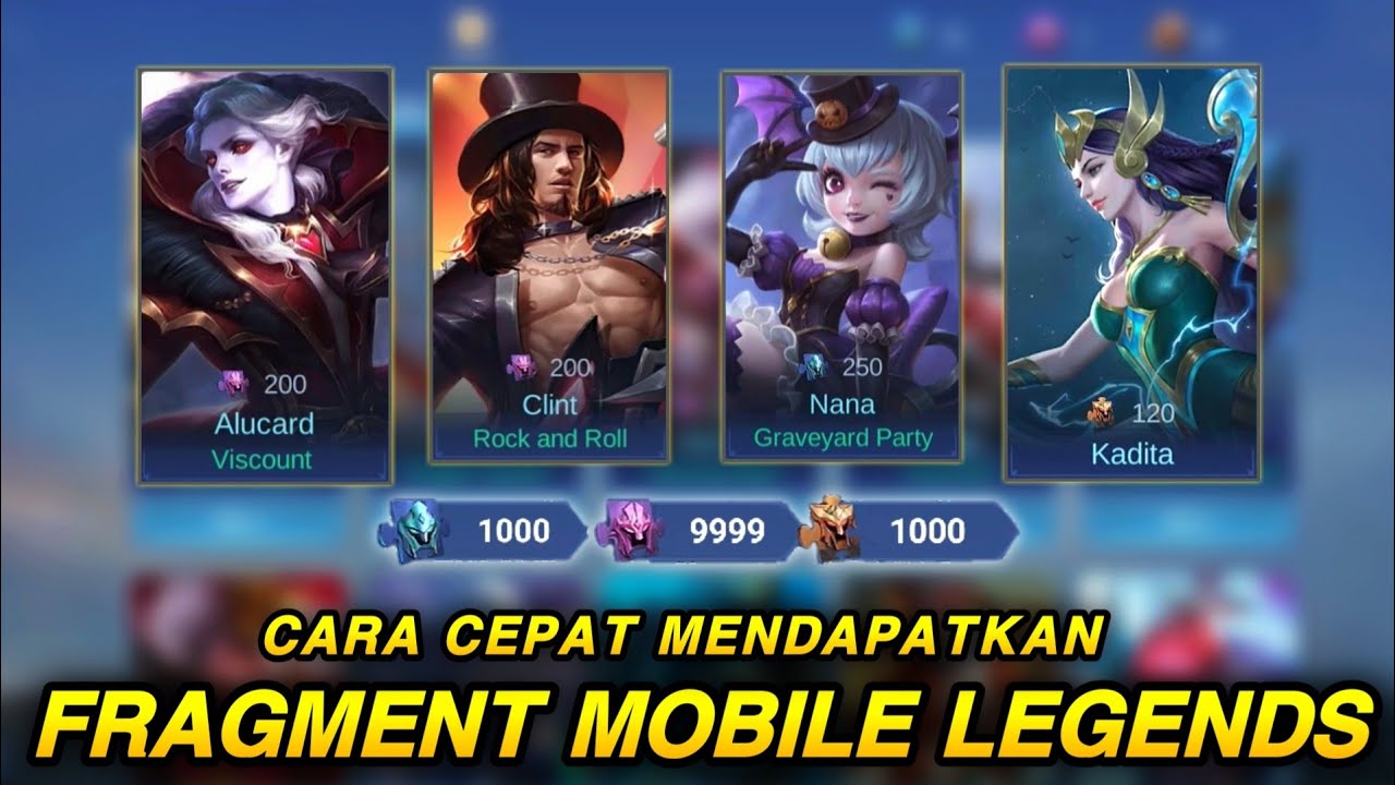 Tips Cara Cepat Mendapatkan Fragment di Mobile Legend | Rare Skin ...
