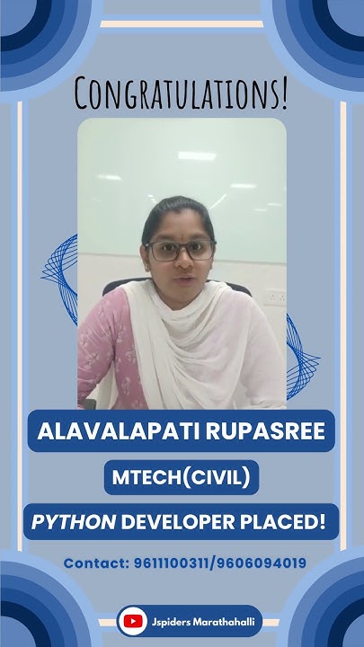 Student Successfully Placed | Python Full Stack Development | Jspiders ...