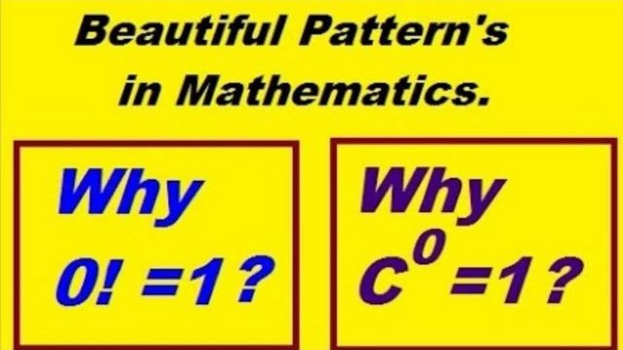 Why Zero Factorial is 1| Why 0!=1| Pattern in Maths|Zero factorial ...