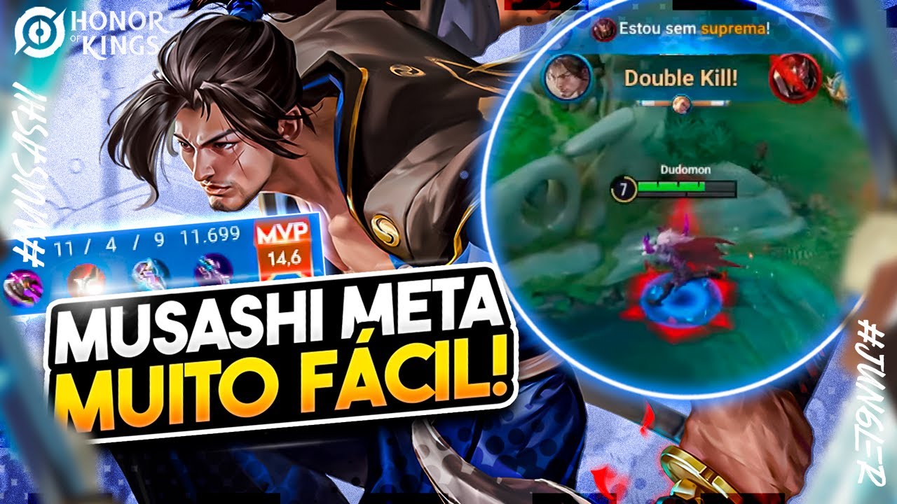MUSASHI JUNGLER META MUITO FÁCIL │HONOR OF KINGS - YouTube