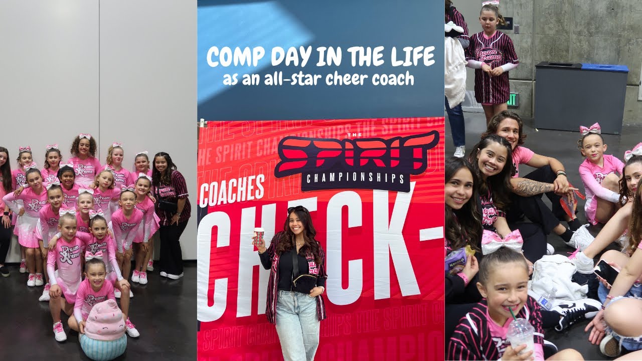 comp day as an allstar cheer coach 🎀🤍 - YouTube