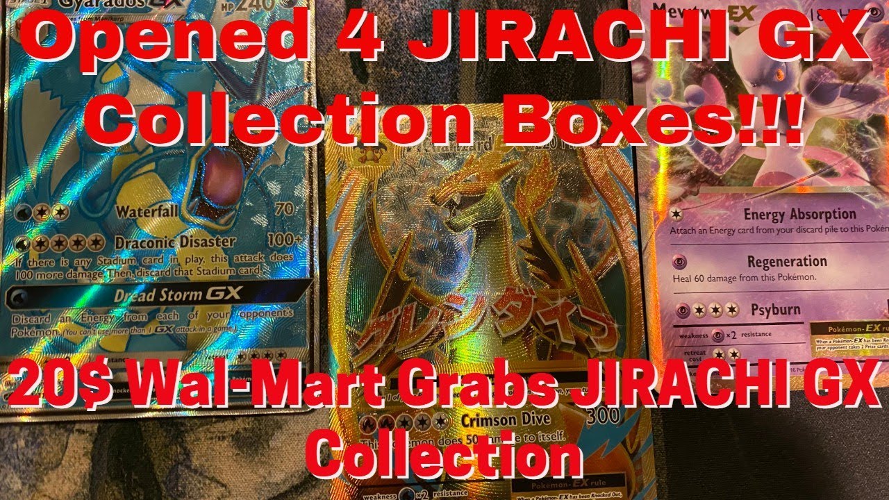 Walmart Finds! Opened 4 Boxes of Jirachi GX Collection Pokemon Cards ...
