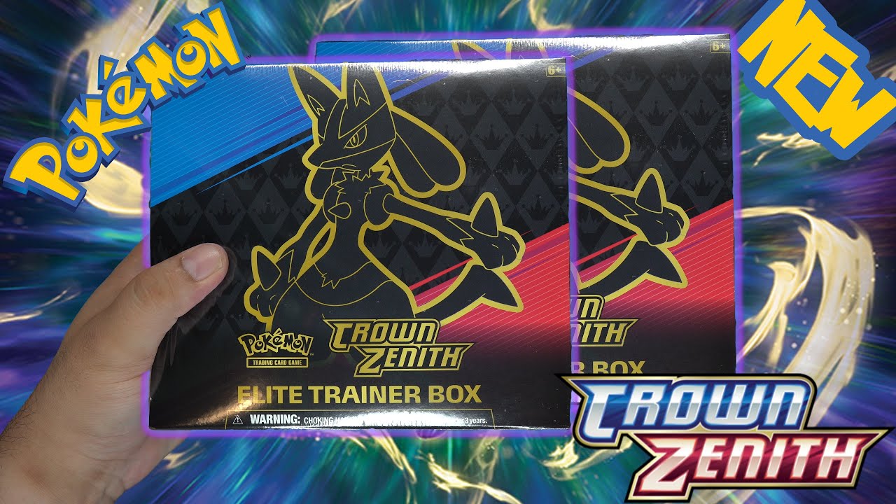 *NEW* 2x Pokemon Crown Zenith Elite Trainer Box Unboxing - YouTube
