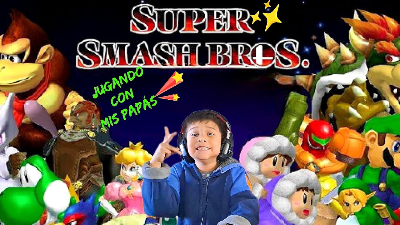 Super Smash bros😃 JUGANDO CON MIS PAPÁS 😀 - YouTube