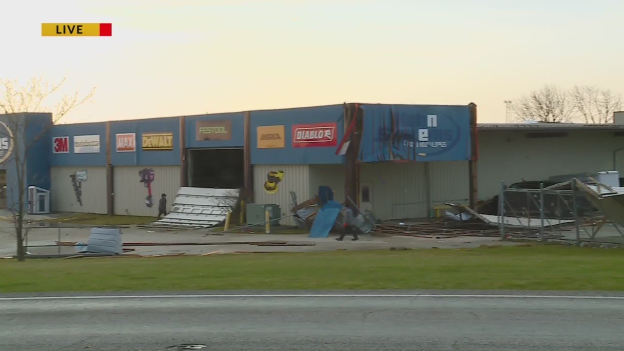 Storm damage in Allen County - YouTube
