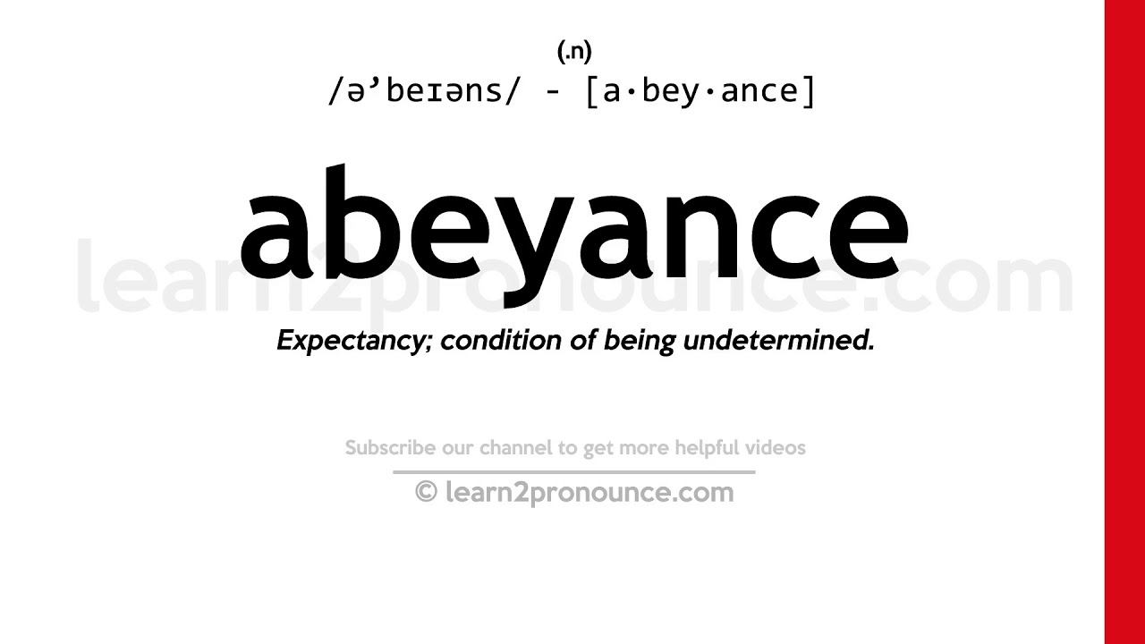 Pronunciation Of Abeyance Definition Of Abeyance YouTube pronunciation-of-abeyance-definition-of-abeyance-youtube