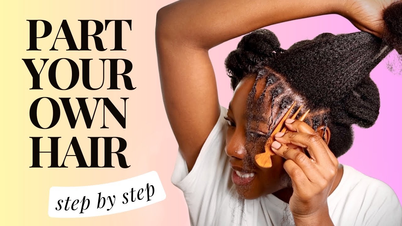 How To Part Your Own Hair | UPDATED | MIDDLE SECTION SHOWN! - YouTube