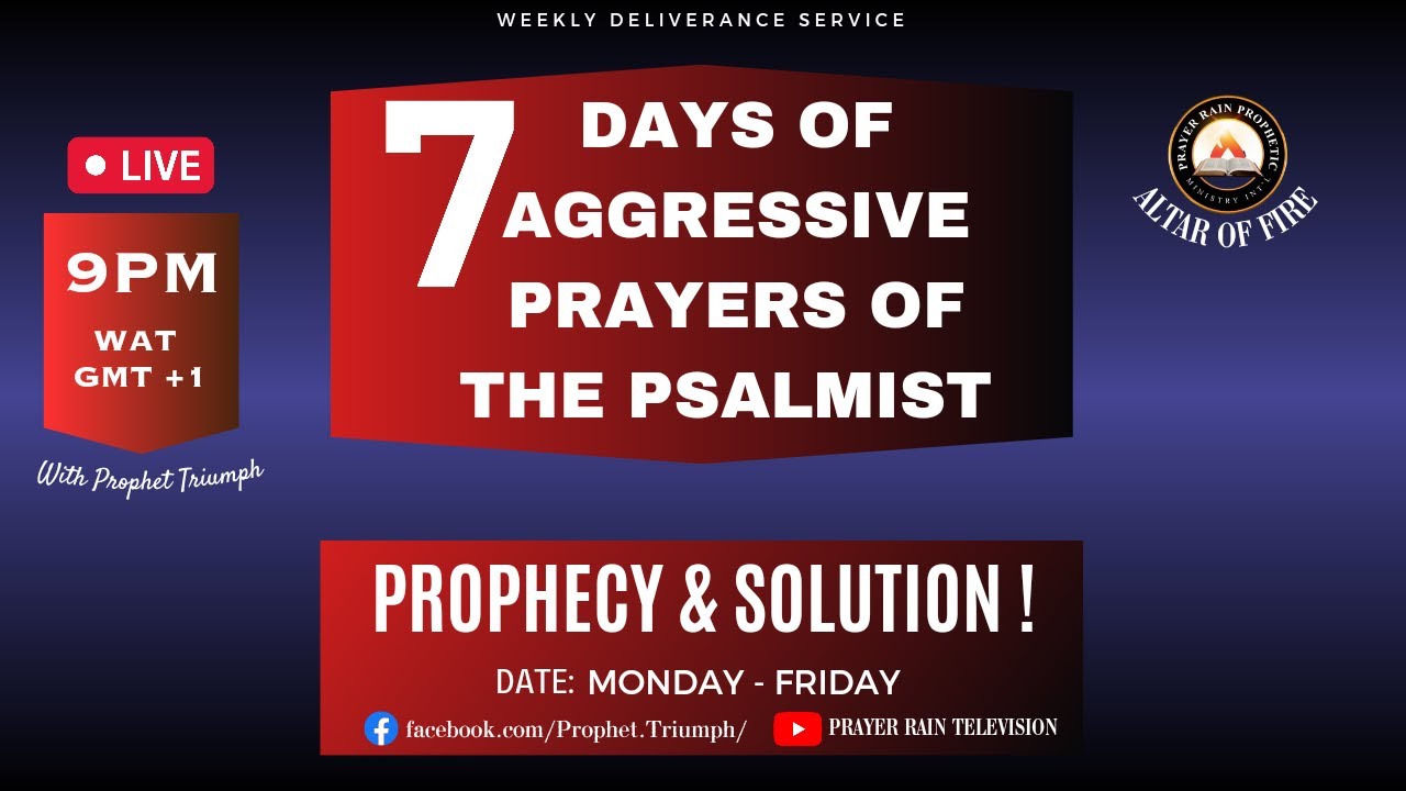 𝟕 𝐃𝐀𝐘𝐒 𝐎𝐅 𝐀𝐆𝐆𝐑𝐄𝐒𝐒𝐈𝐕𝐄 𝐏𝐑𝐀𝐘𝐄𝐑𝐒 𝐎𝐅 𝐓𝐇𝐄 𝐏𝐒𝐀𝐋𝐌𝐈𝐒𝐓 - YouTube