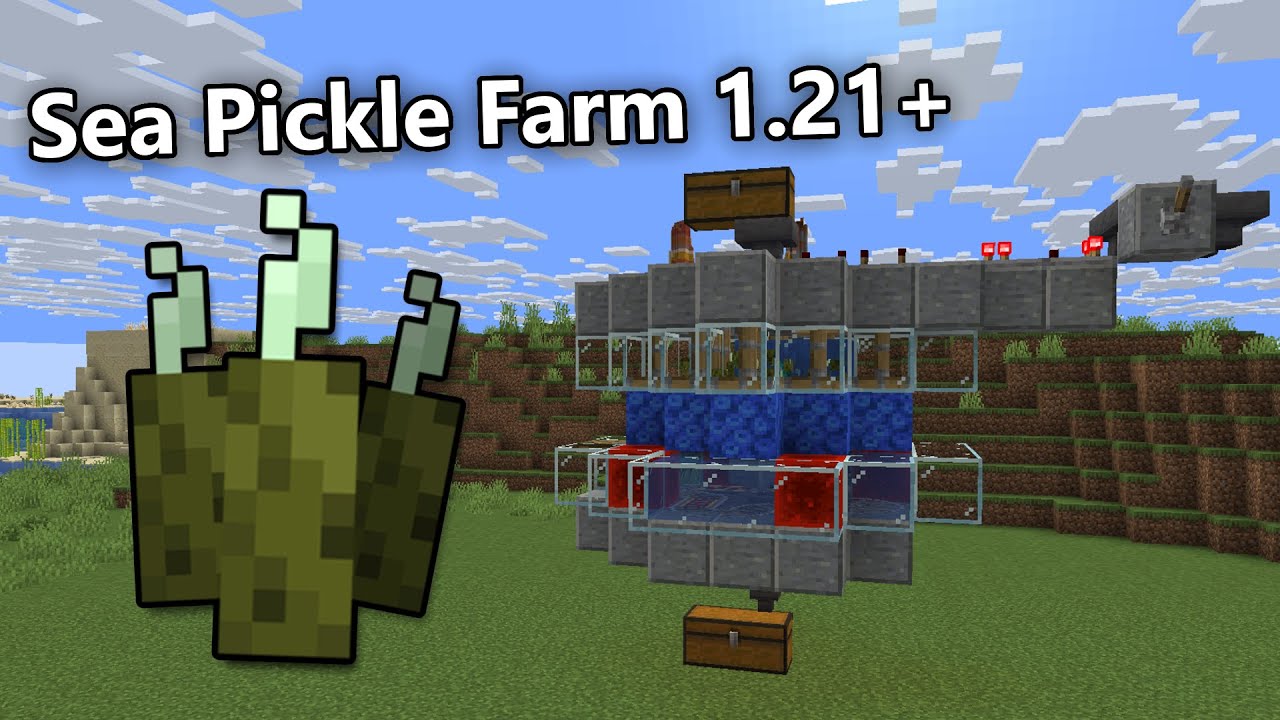 Easy Sea Pickle Farm - Works in Minecraft Java 1.21.11+ - YouTube