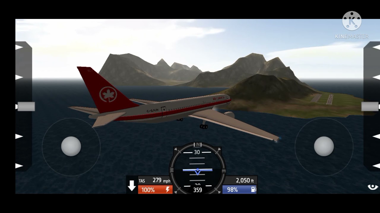 Air Canada Flight 143 Landing Animation - YouTube